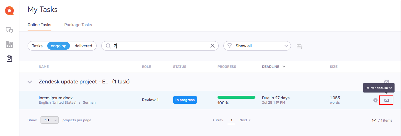 Instructions for using memoQ Web as a reviewer – Venga Support Center